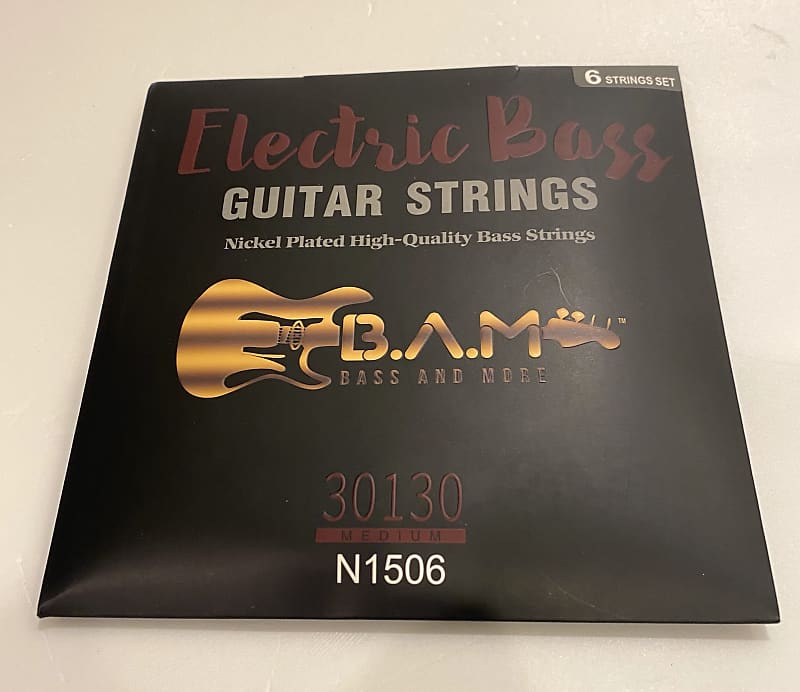 Bam Nickel Plated 6 String Bass Guitar Strings | Reverb