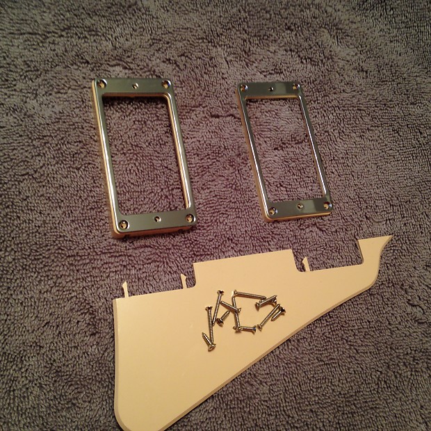 Gibson 2017 Les Paul Cream Quick Connect Pickup Rings, | Reverb