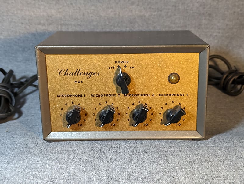 Bogen Challenger MX-6 Four channel mixer microphone tube line | Reverb