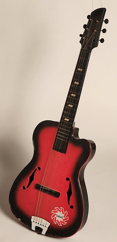 Sears Fireball 1960's Red Burst | Reverb