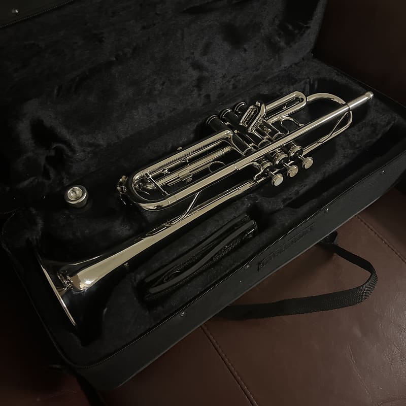 Mendini/Cecilio MTT-N Bb Trumpet SN C12080925 (Nickel plated) | Reverb