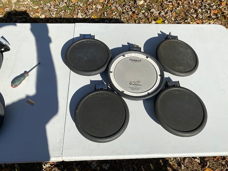 Roland PDX-8 Dual Trigger Mesh Pad and (4) pieces Roland PD-8 | Reverb