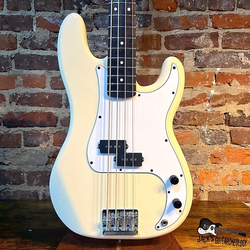 Fender Precision Bass MIM Electric Bass (1999 - Olympic | Reverb
