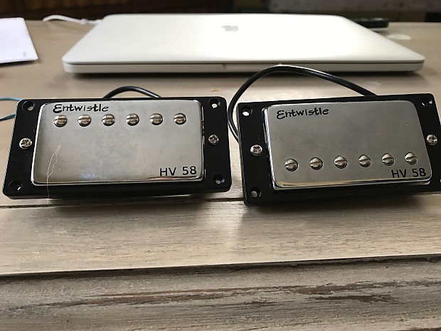 Entwistle HV58 Humbuckers - Nickel - Coil Tappable | Reverb