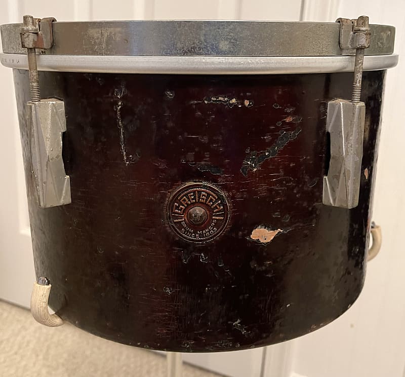 Vintage 40’s Gretsch 8x12 Rocket lug Tom tom | Reverb