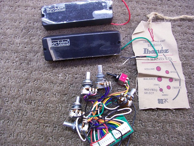 Bartolini MK-1 set with Ibanez EQBIIIS 3-band eq preamp | Reverb