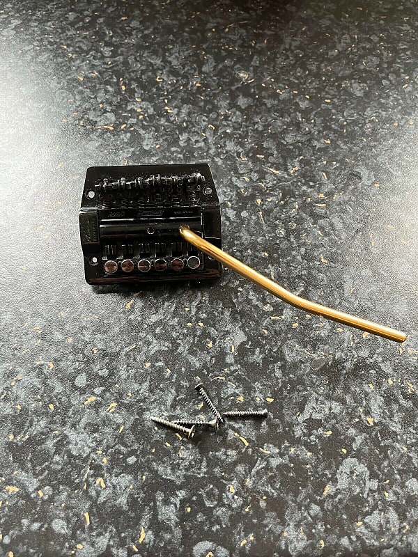 Kahler Flyer tremolo bridge whammy bar with gold plated arm! | Reverb