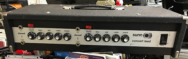 Vintage Sunn Concert Lead Head Tech Tested And Working Made | Reverb