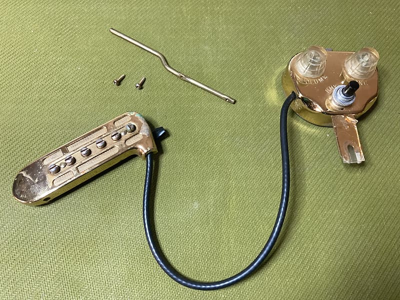 Vintage DeArmond 1100 Archtop Guitar Floating Pickup Gold | Reverb