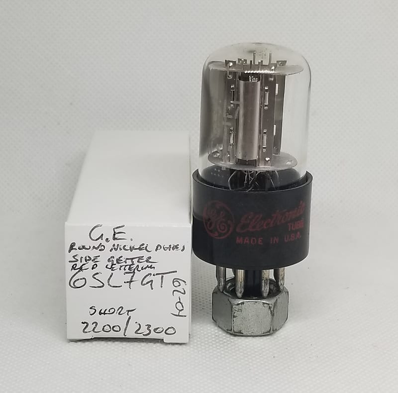 GE 6SL7GT Silver Plate Very Well Balanced (4.3%) Single NOS | Reverb