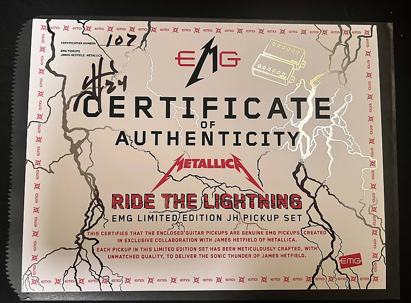 EMG HET SET Limited Edition Ride The Lightning #107 2024 - | Reverb