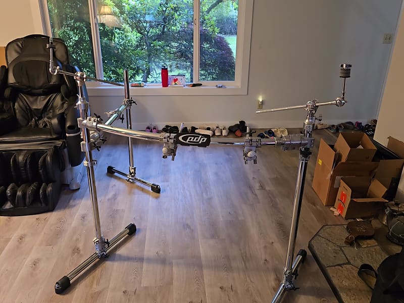 PDP by DW Chrome Plated Main and Side Drum Rack Package 2021 | Reverb