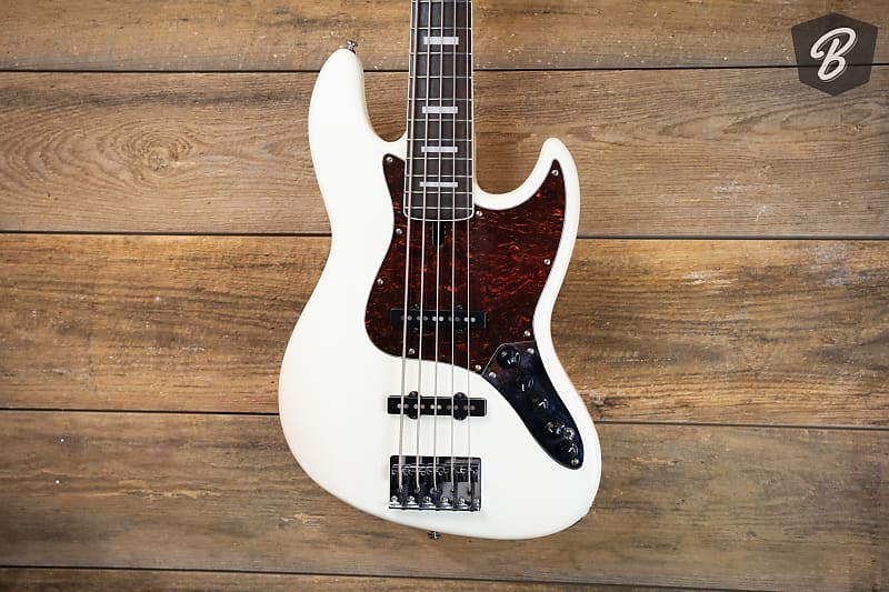 Sire Marcus Miller V7 5 String Bass in Antique White w/Gig | Reverb
