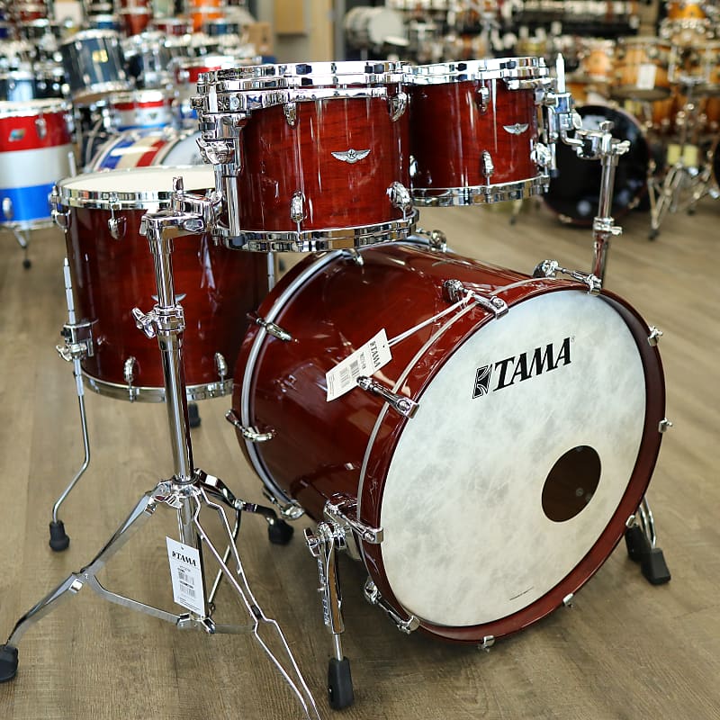 Tama Star Walnut 4-Piece Shell Pack 22/10/12/16 (Red Burgundy | Reverb