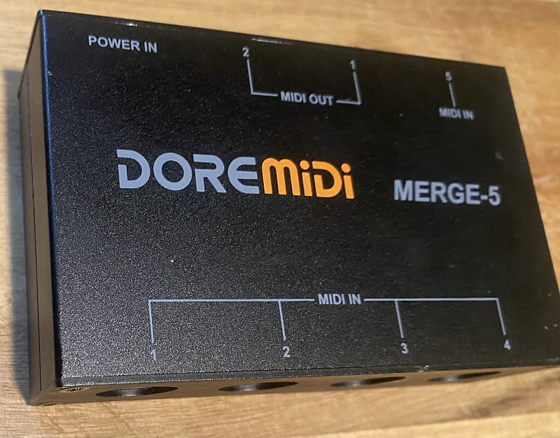 DoreMiDi Merge-5 Midi merge box | Reverb