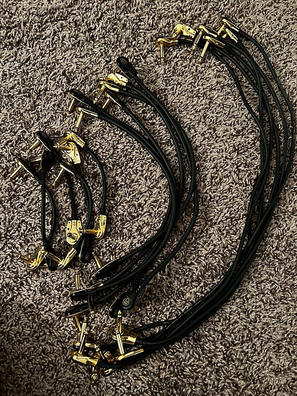 Mogami Gold-plated flat (pancake-style) patch cables (No. | Reverb