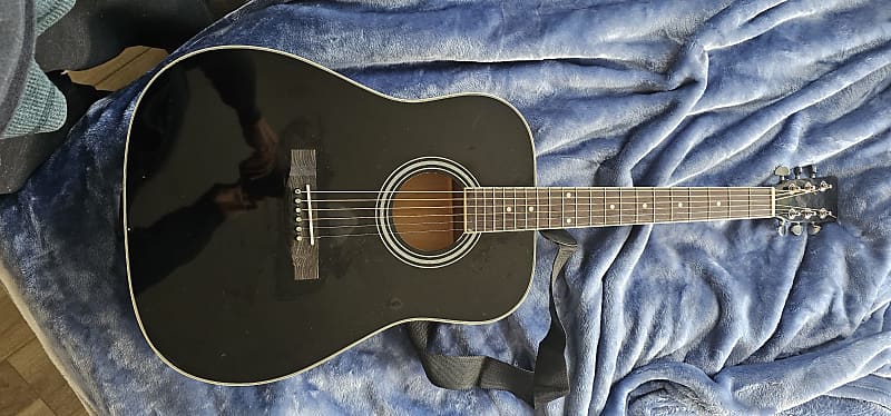 Unknown Black Dreadnought ? - Black gloss | Reverb