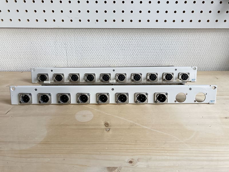 2 Neutrik XLR NC3 Patch rack Patchbay | Reverb