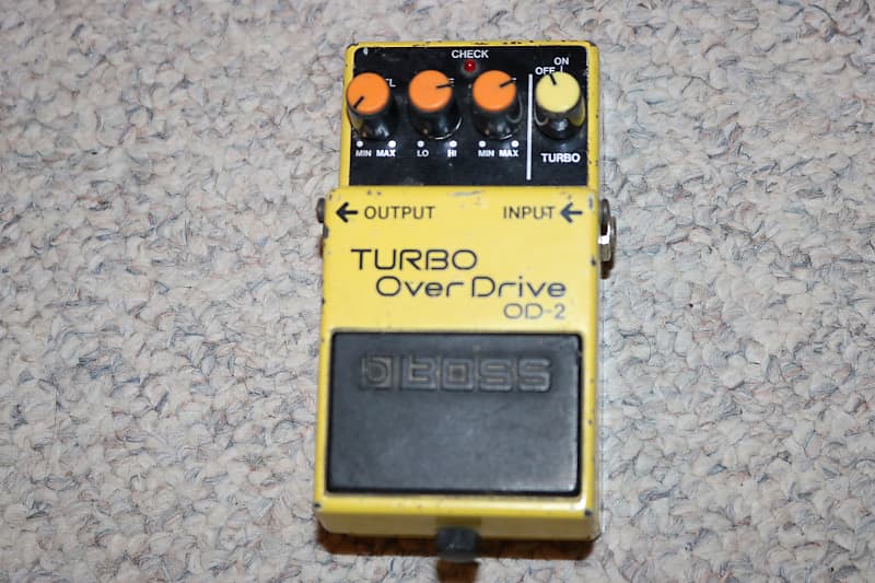 Vintage 1986 Boss Turbo Overdrive OD-2 - Made in Japan | Reverb Canada