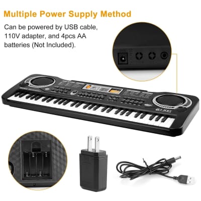 61 Keys Digital Music Electronic Keyboard Electric Piano | Reverb