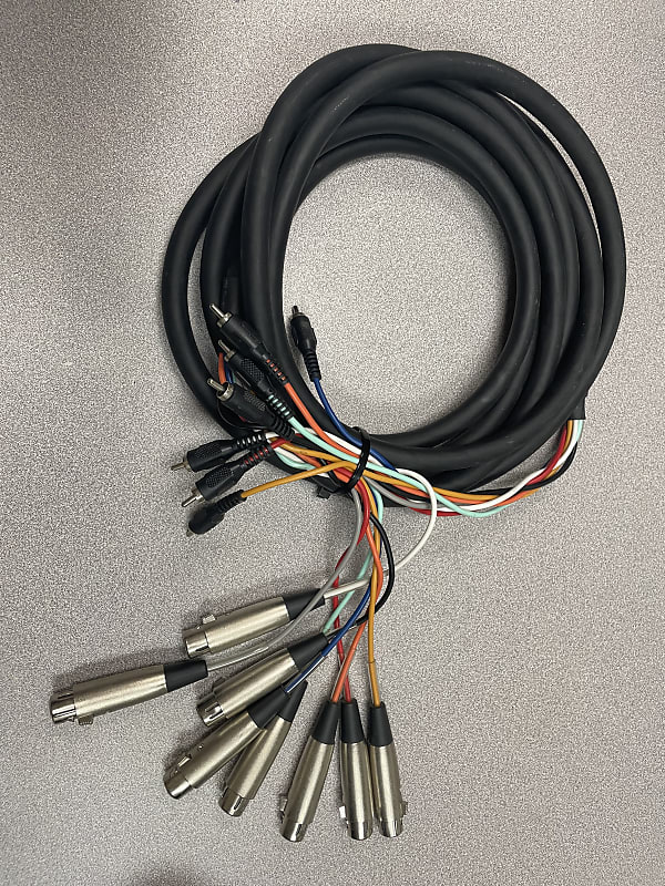 Snake Cable male RCA to female XLR 8-channel | Reverb