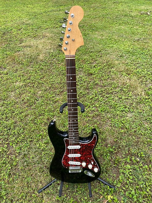 Fender Stratocaster Partscaster - Gloss Metallic Black - | Reverb