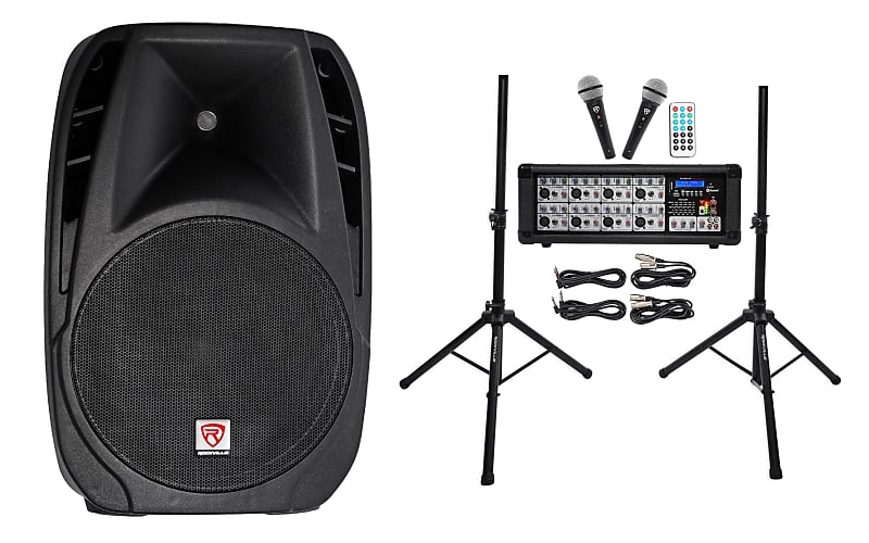 Rockville RPG2X15 BOX 1 15” 1400 Watts ABS molded DJ PA | Reverb