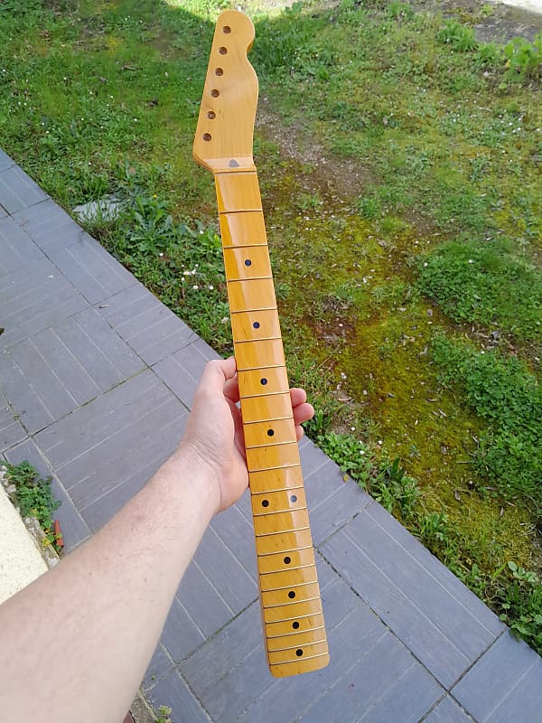 Telecaster neck Allparts TMNF-V Nitro finish | Reverb