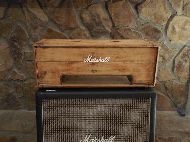 Marshal Vintage 1972 Marshall Head Cabinet (stripped tolex) | Reverb