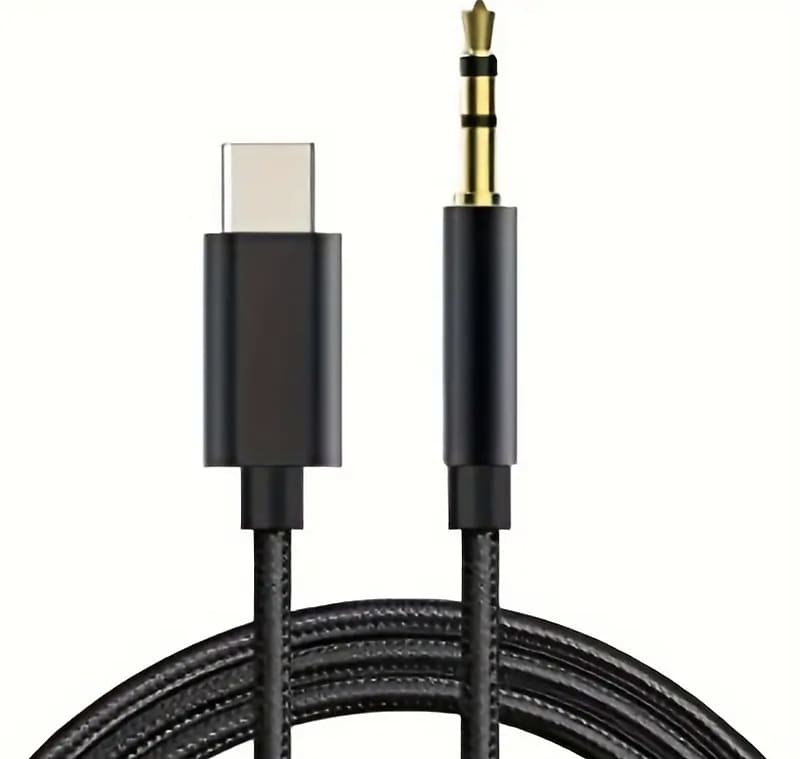 3 FT USB C to Aux 3.5mm 1/8 Audio Cable - Nova Sound | Reverb
