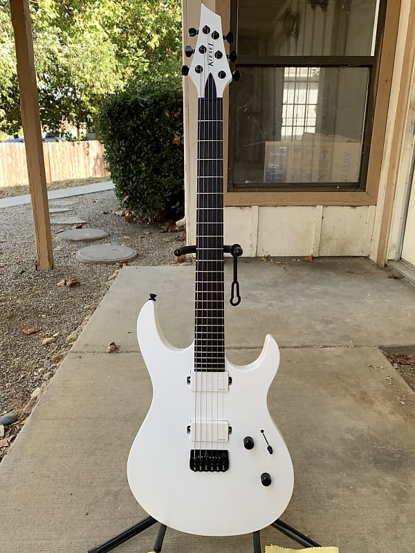 Kiesel DC 600 Custom Satin White W/Fishman Pickups | Reverb Australia