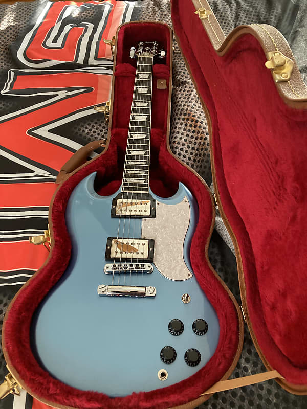 2017 61 Gibson Sg Standard Reissue Pelham Blue Reverb