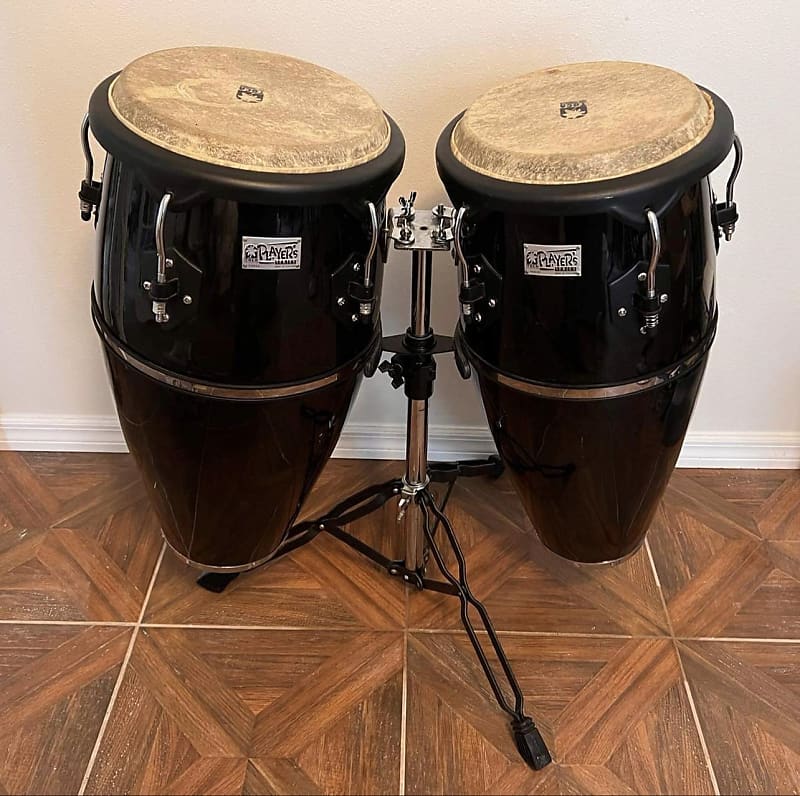 Toca Percussion Player’s Series ‘Kamen’ Congas w/Stand Black | Reverb