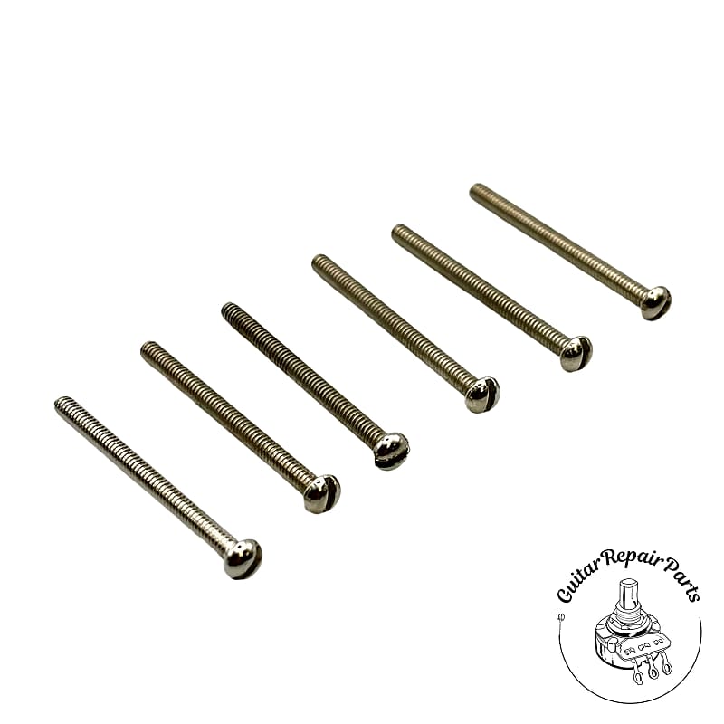 Humbucker Pickup Height Adjust Screws, Slotted, #3-48 x | Reverb