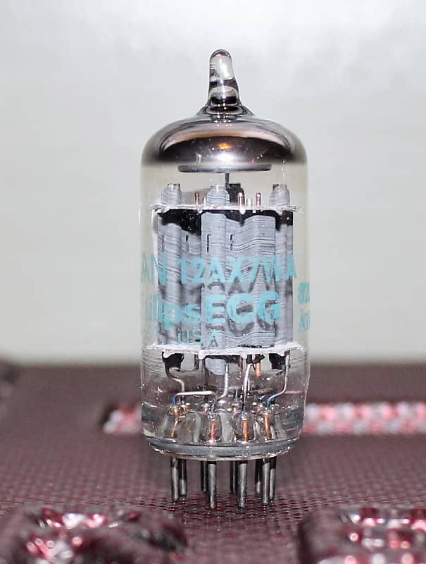 PHILIPS ECG 12AX7 WA ECC83 PERFECT BALANCE LONG PLATE COPR | Reverb