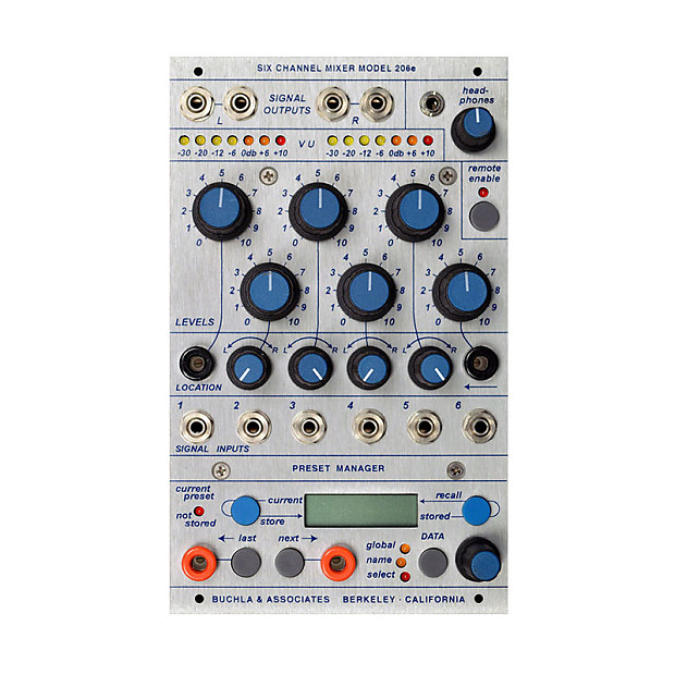 Buchla 206e Six Channel Mixer / preset manager DEMO (Very | Reverb UK