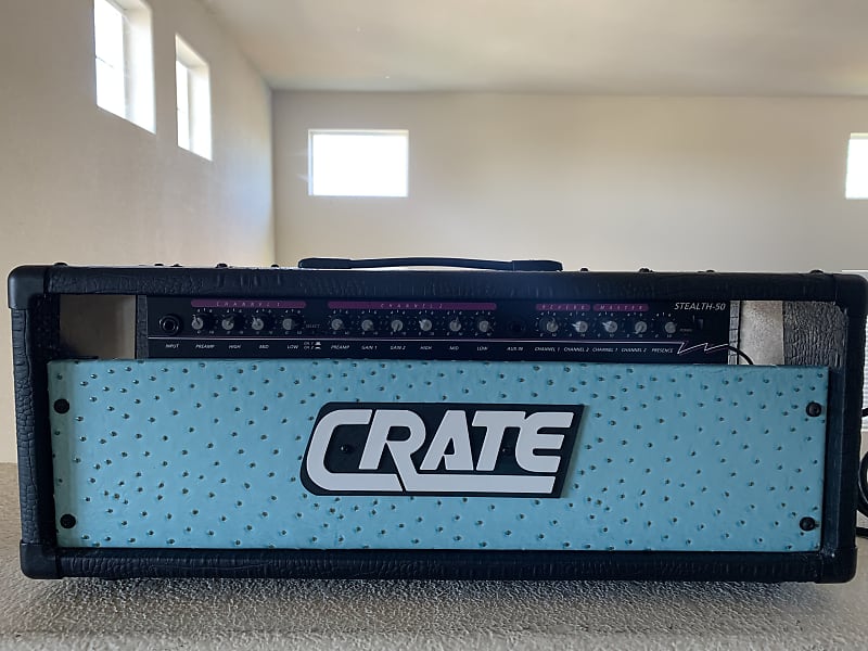 Crate STEALTH 50 MID 90'S - BLACK AND BLUE | Reverb