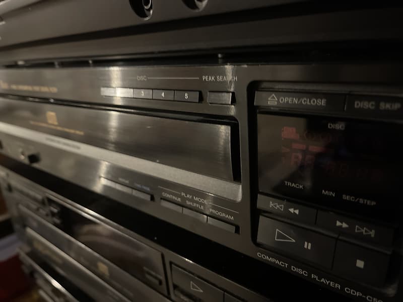 Sony CDP-C505 1990 Black CD player | Reverb