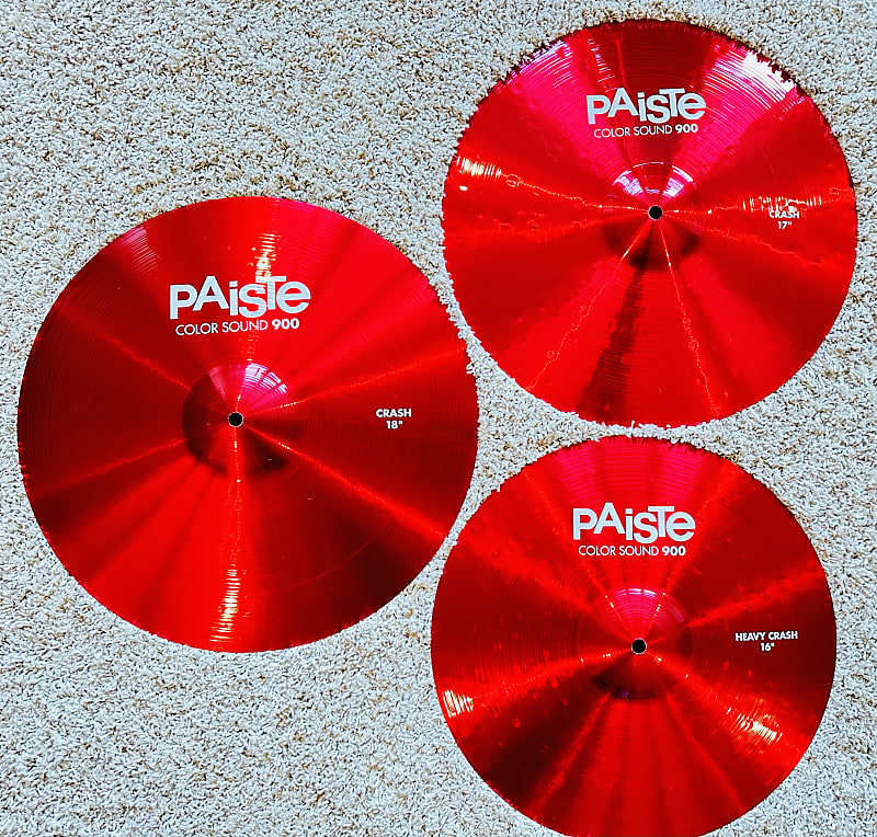 Paiste Color Sound 900 Red crash package! | Reverb Paiste Color Sound 900 Red crash package! | Reverb