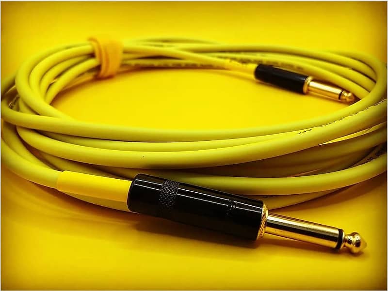 Mojo Cables 3m Straight Connector - Yellow | Reverb