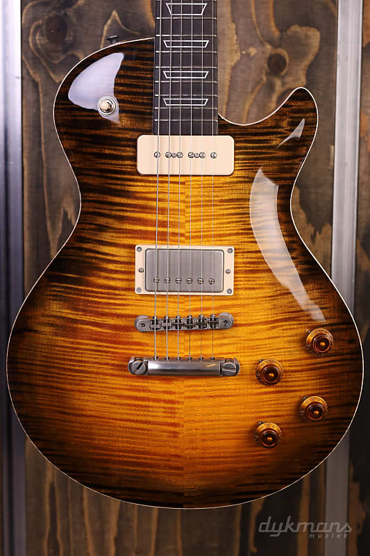 Patrick James Eggle Macon Single Cut Nitro Yellow to Black | Reverb