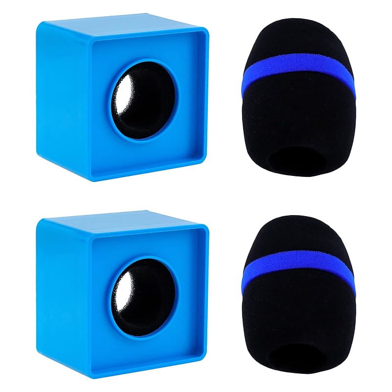 2 Pcs Square Mic Flag Portable News Microphone Prop | Reverb