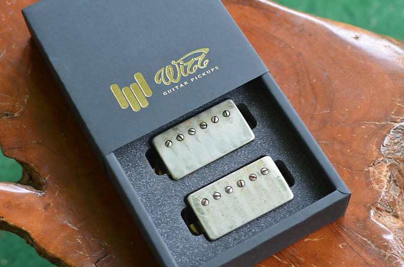 Wizz Pickups Premium Clone PAF Pickup Set 2018 Aged Nickel | Reverb
