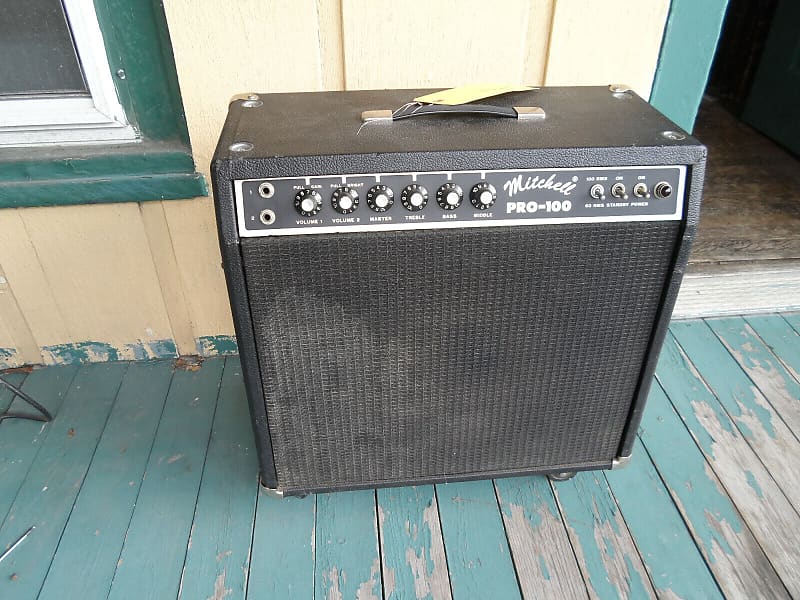 1970s Mitchell Pro-100 Vintage 100 Watt Tube Guitar 1x12 | Reverb