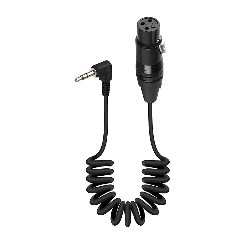 Right Angle 3.5Mm Stereo Male To Xlr Female Coiled Cable, | Reverb UK