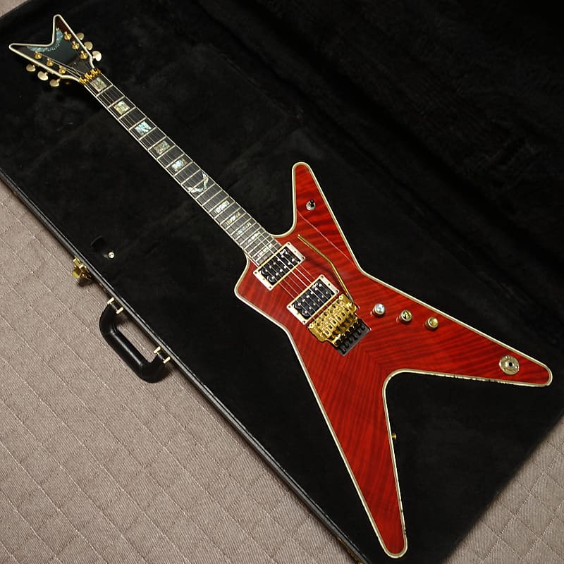 Dean USA Custom Shop ML Flamed Redwood Fine Red | Reverb
