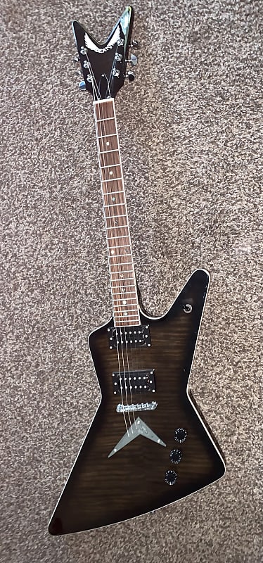 Dean Z 79 electric guitar trans black | Reverb