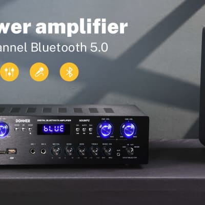 Donner Bluetooth 5.0 Stereo Audio Amplifier Receiver | Reverb