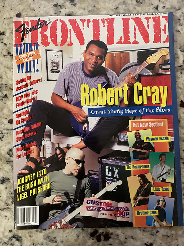 Fender Frontline Magazine 1995 Robert Cray Bass VI Lefty | Reverb
