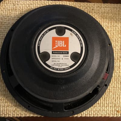 JBL 2206-H 12” Low frequency transducer. 8-ohms. | Reverb